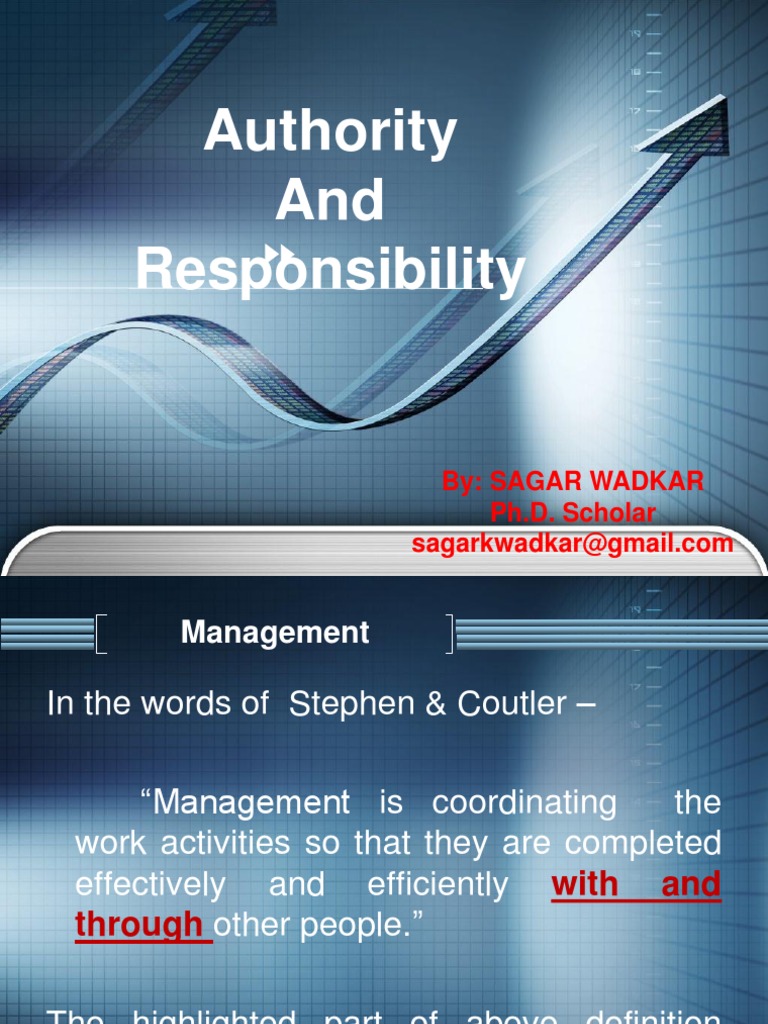 Authority & Responsibility | Hierarchy | Accountability
