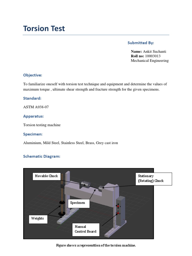 Torsion Test | PDF | Fracture | Strength Of Materials
