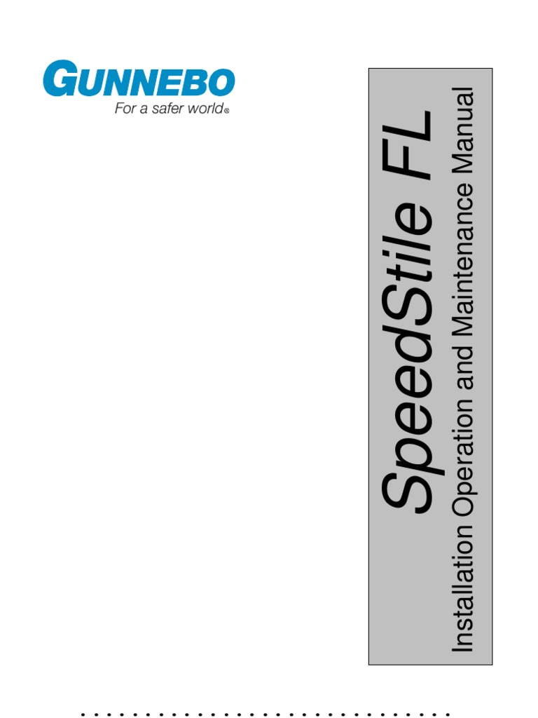 Manual SpeedStile FL 1 9 en | PDF | Switch | Access Control