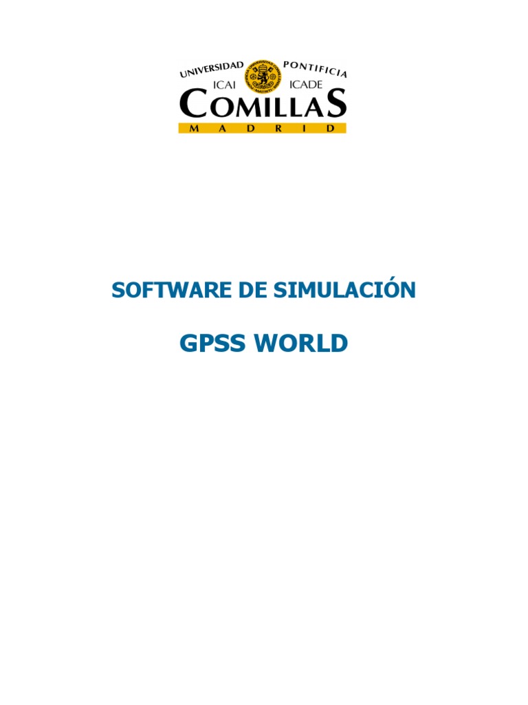 Simulación con GPSS World | PDF | Comillas | Simulación