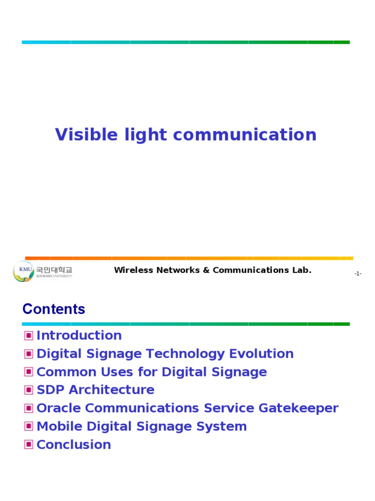 Visible Light Communication