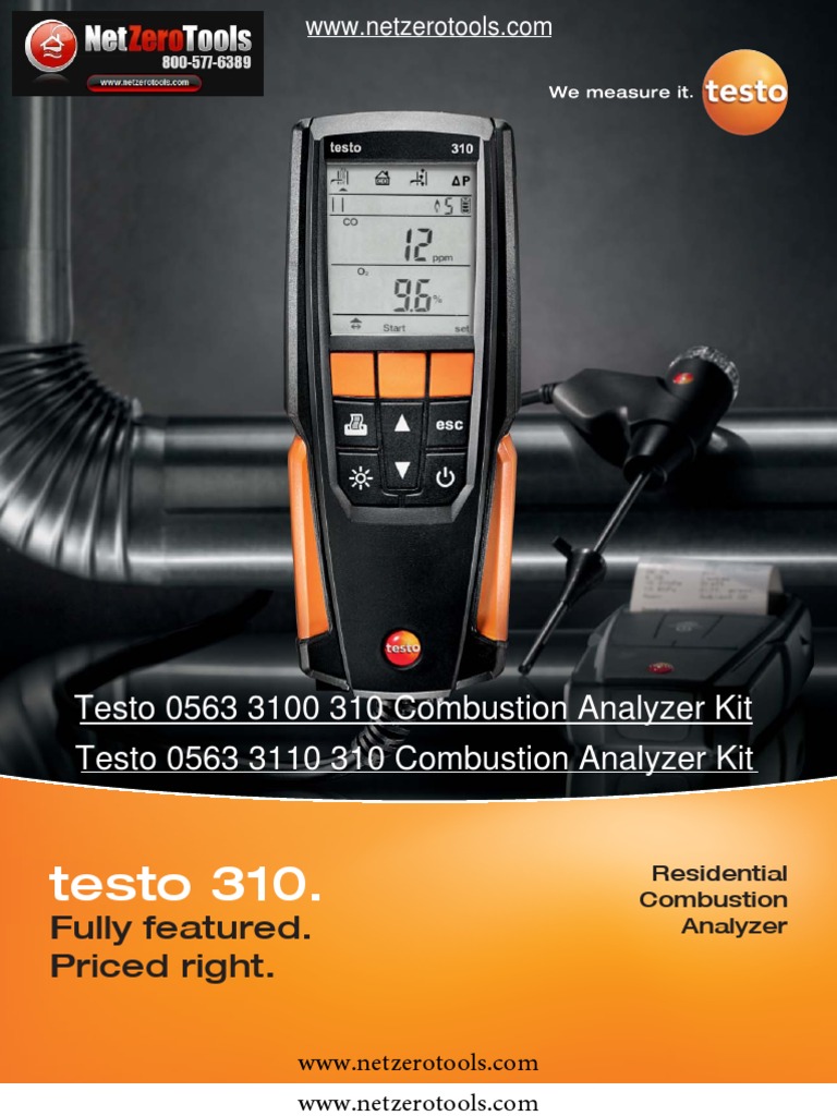 Testo 310 Manual Testo 320 Testo 310 User Manual | PDF | Combustion ...