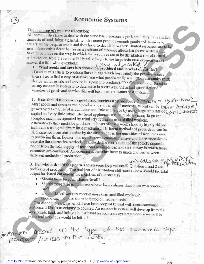 Economic System | PDF