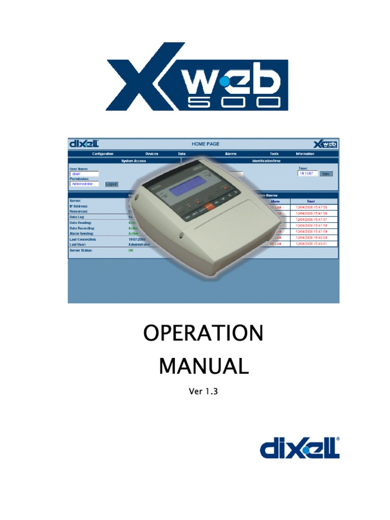XWEB500 Operation Manual | PDF | Ip Address | Computer Network