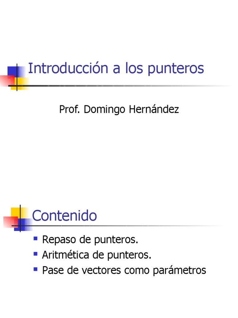 Introduccion A Los Punteros | PDF | C ++ | Puntero (Programación de computadora)
