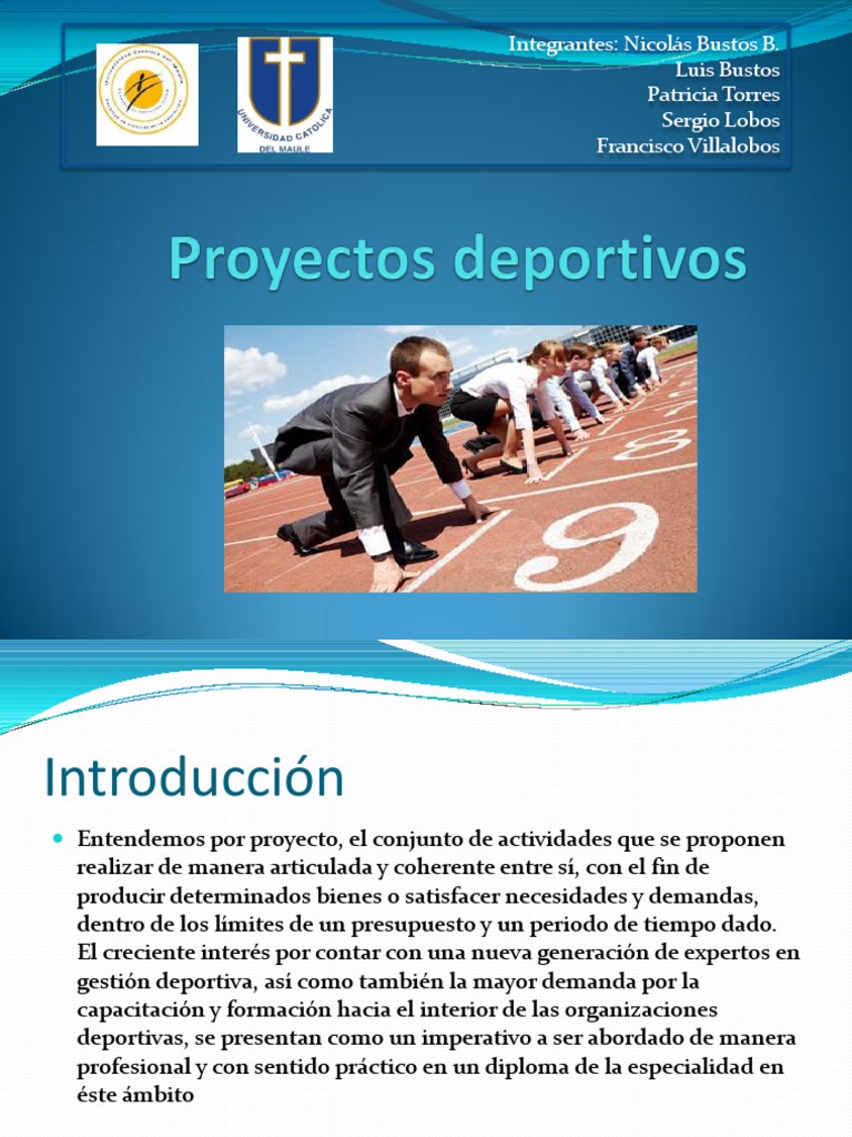 Guía para Proyectos Deportivos | PDF