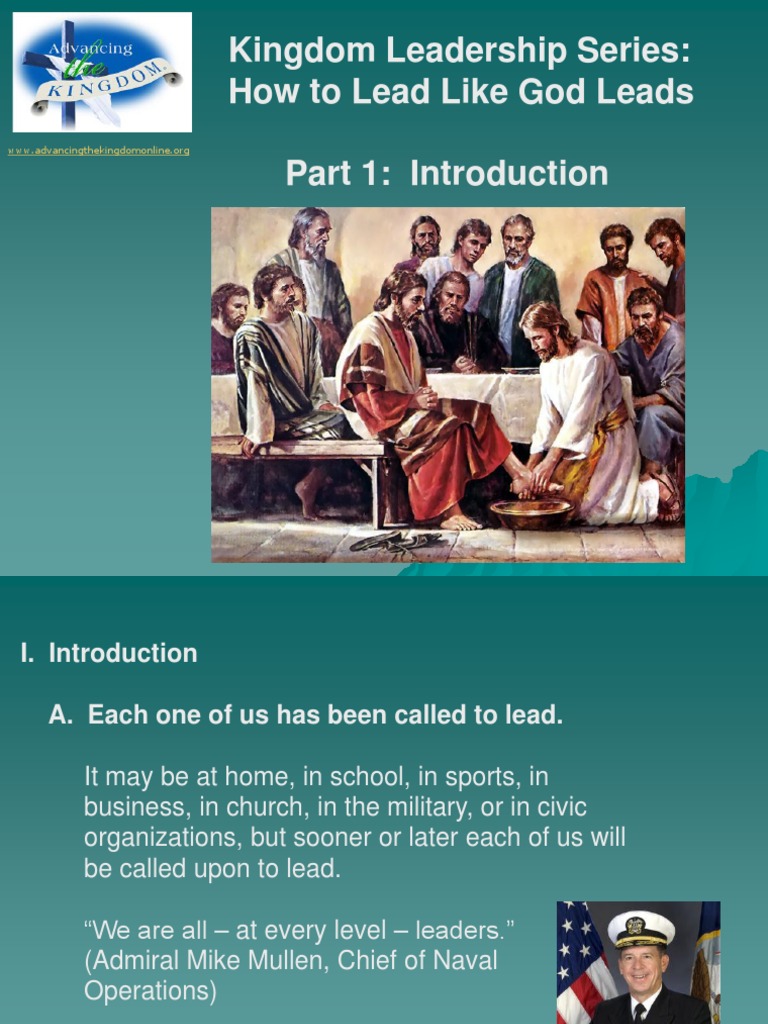 Kingdom Leadership Series: How To Lead Like God Leads - Part 1 | PDF ...