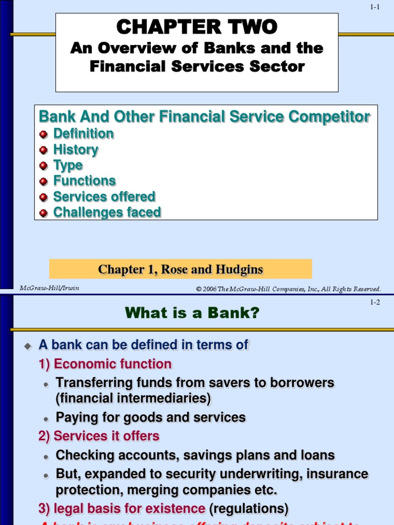 Overview of Banking Services and Types | PDF | Securities (Finance) | Banks