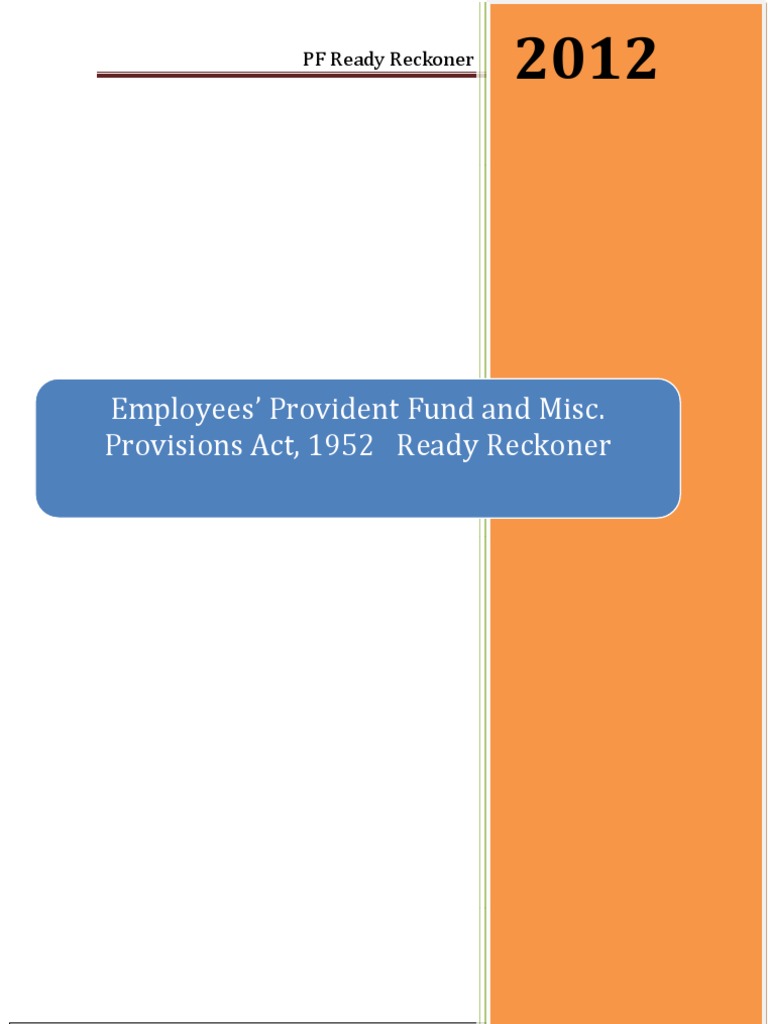 EPF Book | PDF