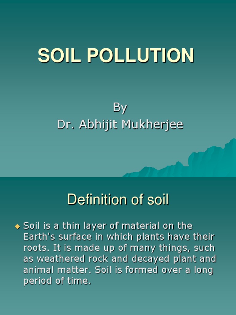 Evs - Soil Pollution | PDF | Soil | Mining