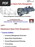 MRO Spare Parts Management Overview | PDF | Inventory | Warehouse