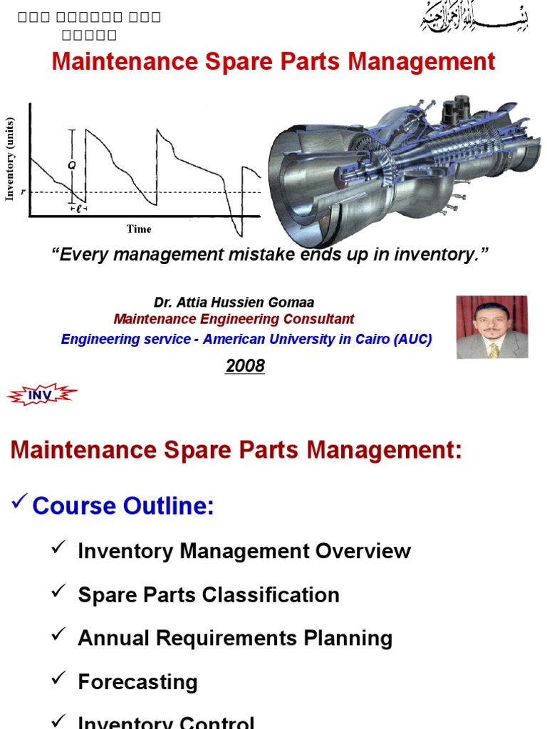 021 Maint Spare Parts Management 31 01 08 | PDF | Inventory | Standard ...