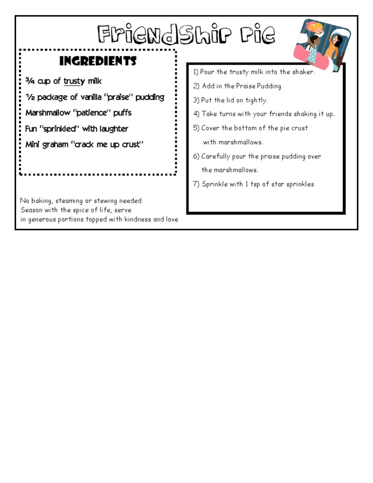 Friendship Pie Recipe Guide | PDF