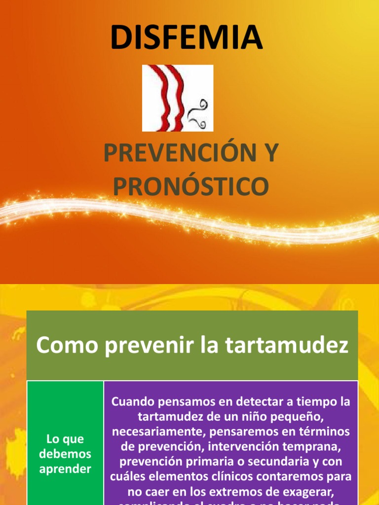 DISFEMIA | PDF | Tartamudeo | Especialidades Medicas