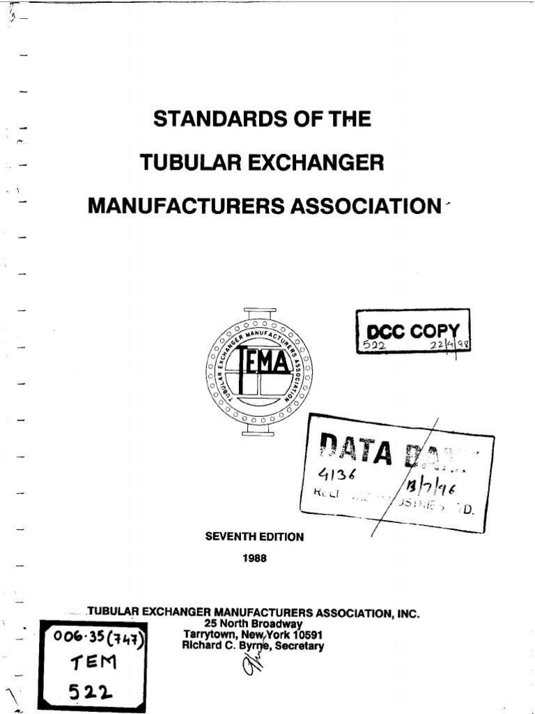 TEMA Standards Ed 7 1988