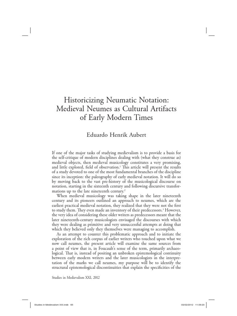 Historicizing Neumatic Notation | Musical Notation | Entertainment ...