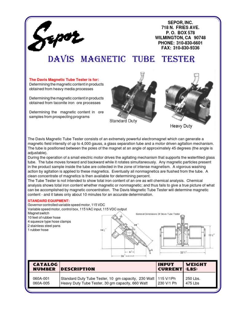 Davis Tube | PDF