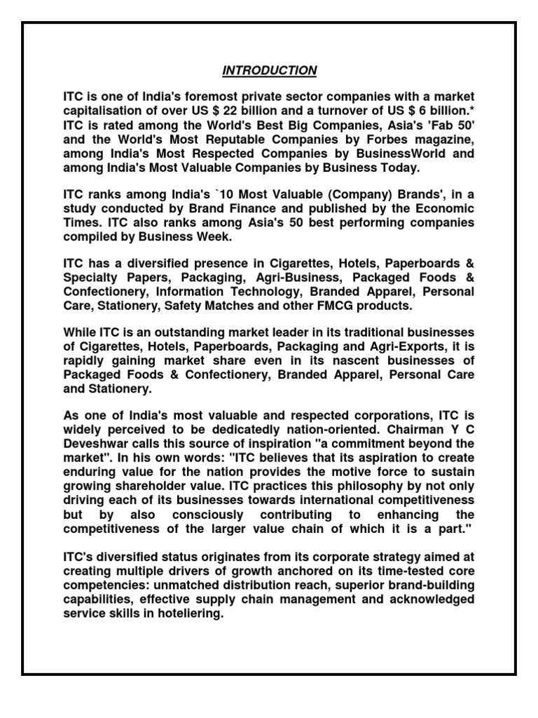 Itc | PDF | Corporate Governance | Strategic Management