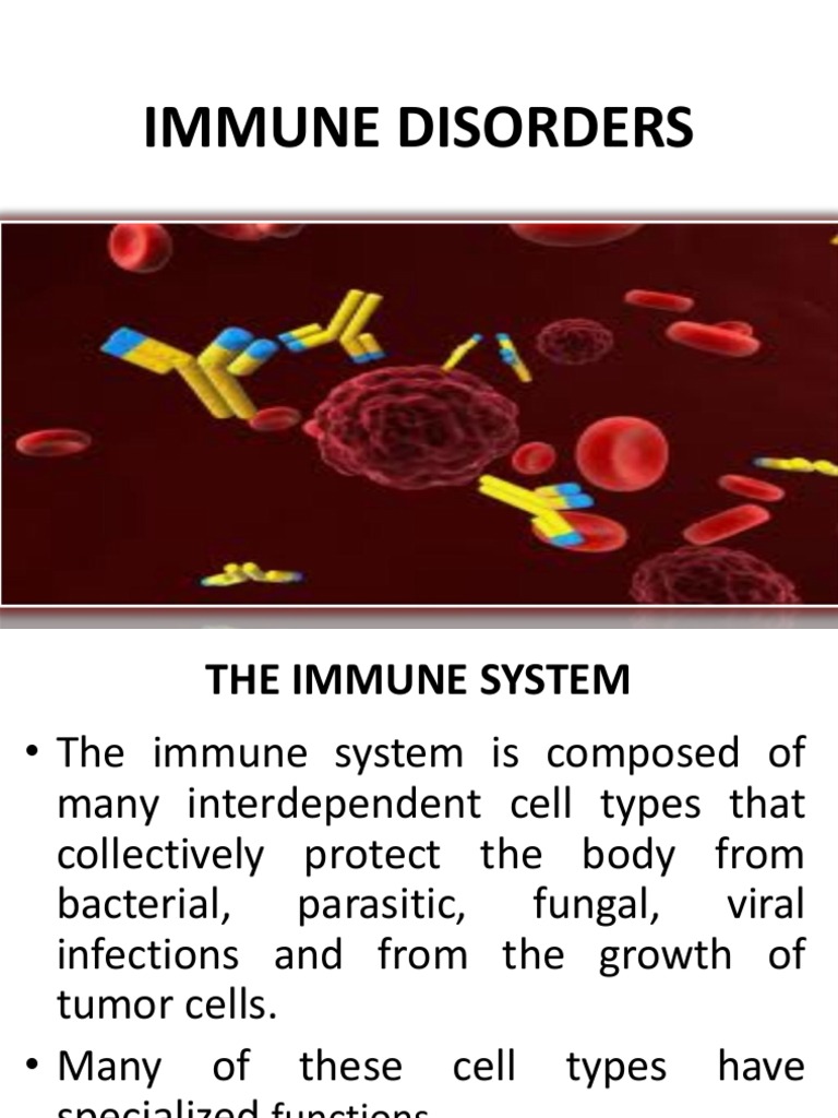Overview of Immune Disorders | PDF | Immunodeficiency | Allergy