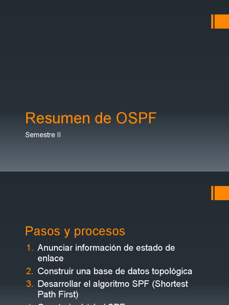 Resumen Ospf | PDF | Enrutador (Computación) | Enrutamiento