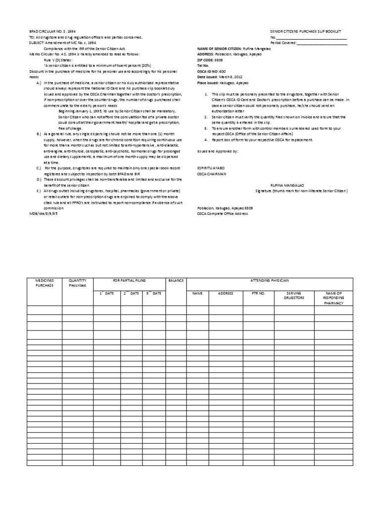 Bfad Circular No | PDF | Pharmacy | Prescription Drugs
