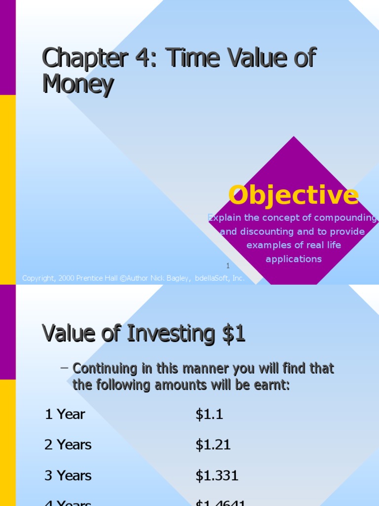 Chapter 4: Time Value of Money | PDF | Present Value | Money