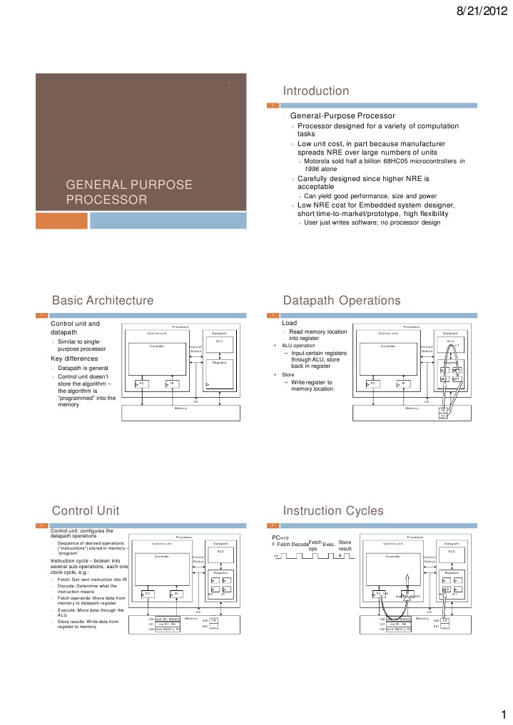 General Purpose Processor | PDF | Central Processing Unit | Arm ...