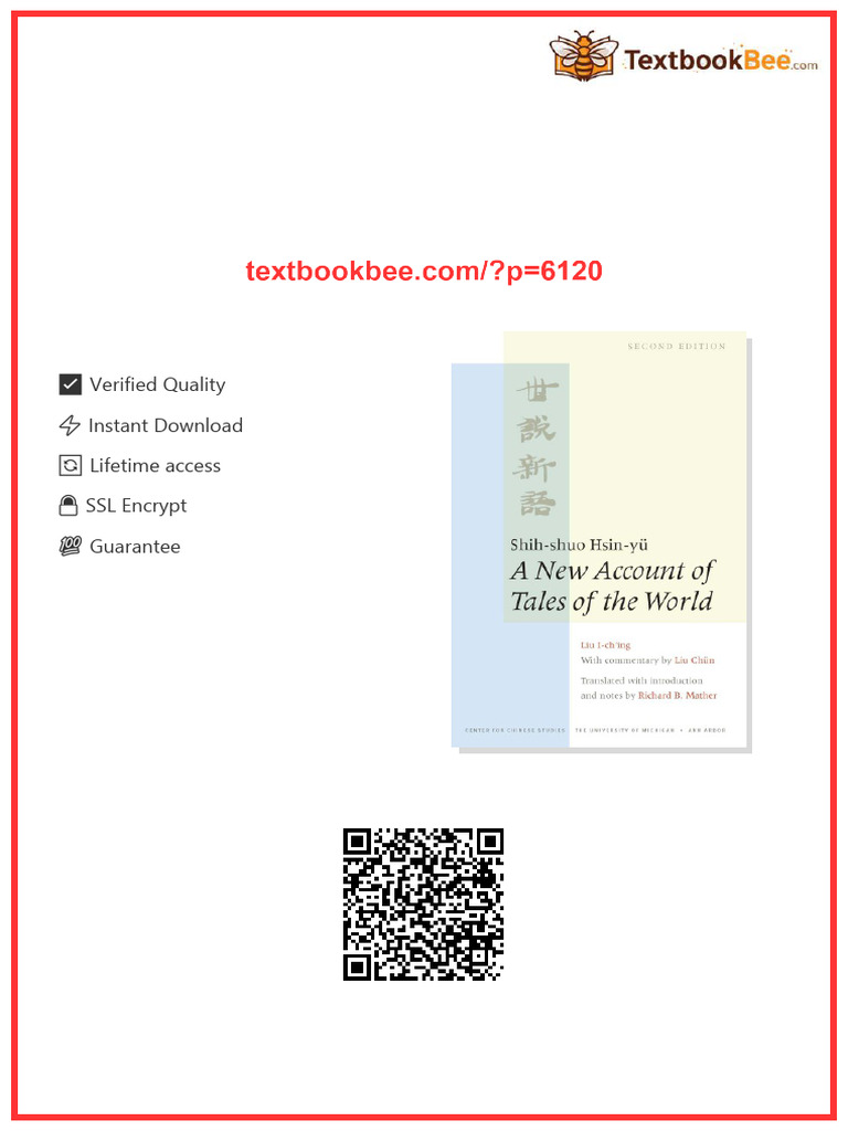 Shih-shuo hsin-yü = A new account of tales of the world Second Edition ...