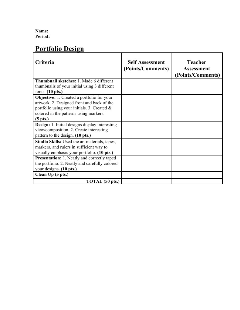 Rubricportfolio | PDF