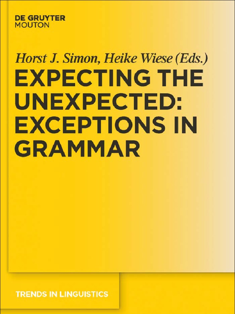 Exceptions in Grammar | PDF | English Language | Subject (Grammar)