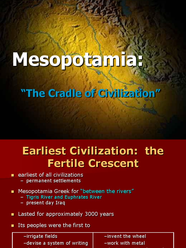 Mesopotamia:: "The Cradle of Civilization" | PDF | Mesopotamia | Hammurabi