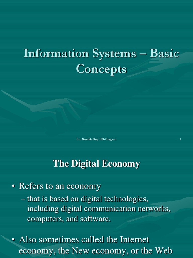 Basic Concepts of Information Systems | PDF | Information System ...