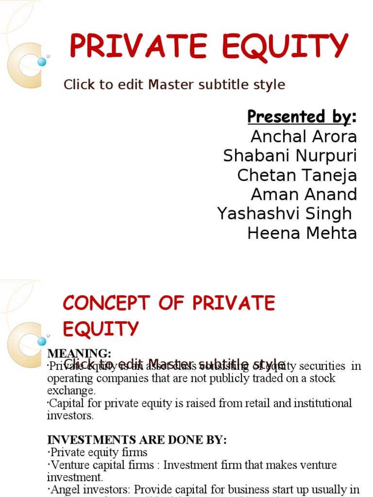 Private Equity | PDF