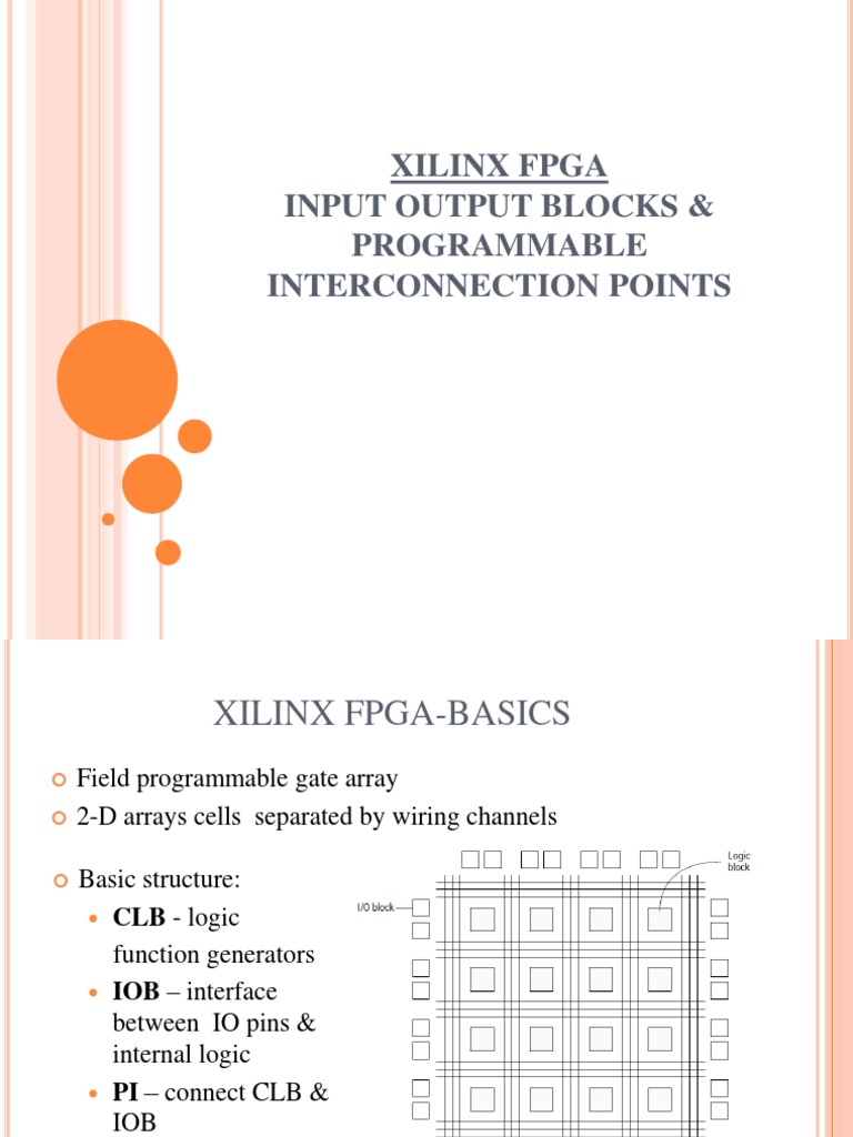 IO Blocks and Programmable Interconnection Points | PDF | Field ...
