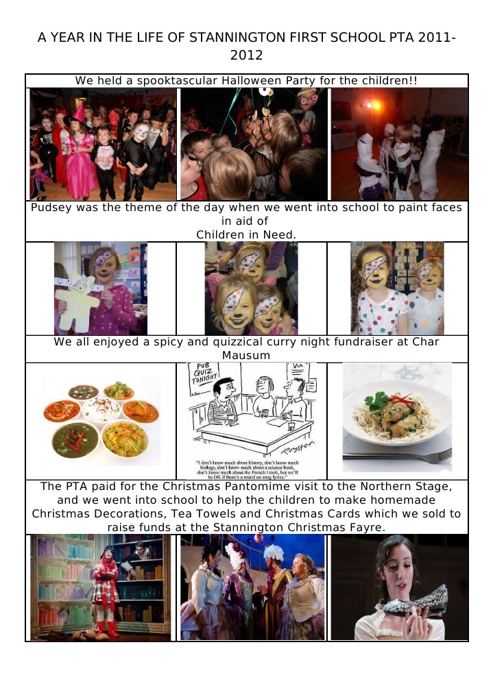 Stannington First School PTA Activities | PDF