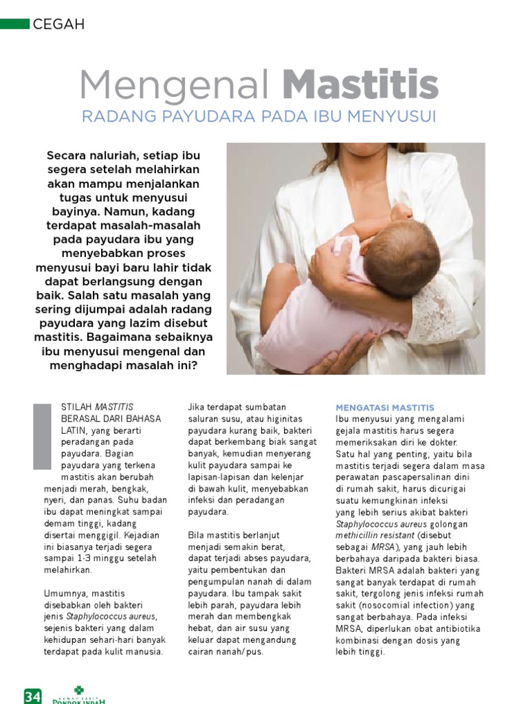 Cegah Mastitis Pada Ibu Pemberi ASI - RSPI | PDF