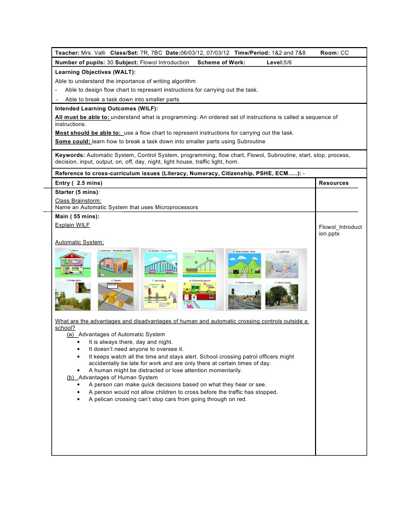 Lesson Plan Flowol | Download Free PDF | Cognition | Cognitive Science