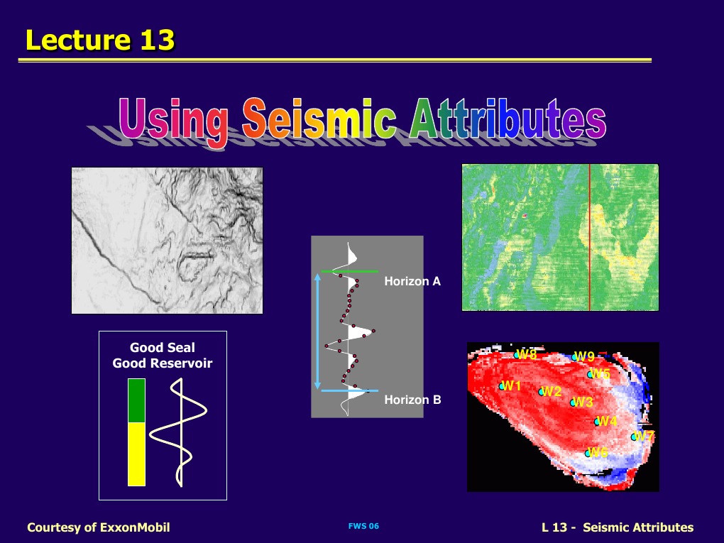 Using Seismic Attributes | Reflection Seismology | Earth & Life Sciences