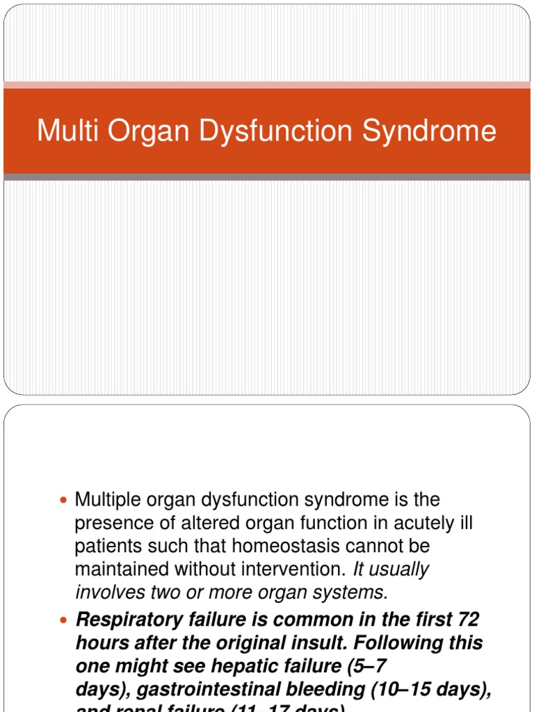 Multi Organ | PDF | Inflammation | Ischemia