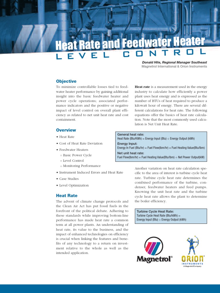 Heat Rate & Heater Level Control | PDF