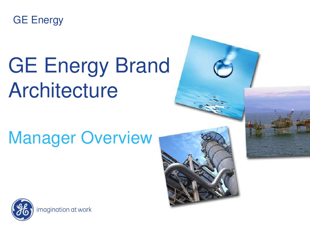 GE Brand Architecture | General Electric | Brand