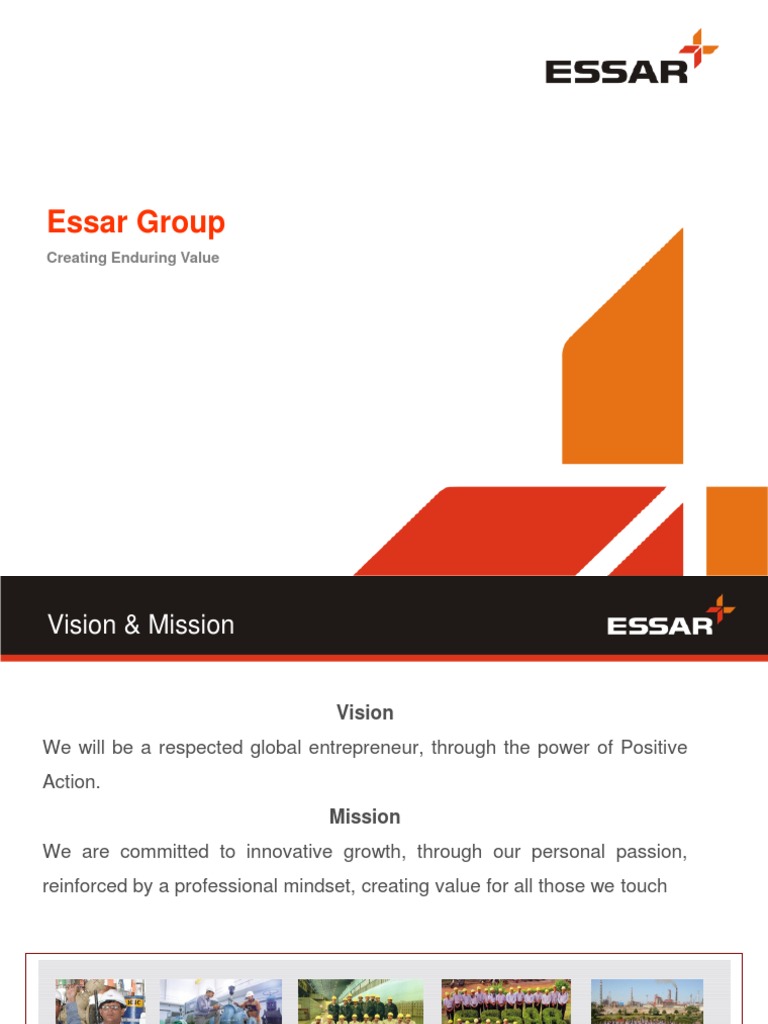 Essar Group Presentation | PDF | Industries | Transport