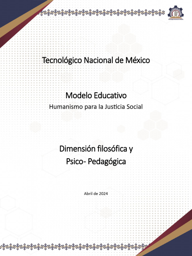 5v-Dimensión Filosófica y Psicopedagógica | PDF