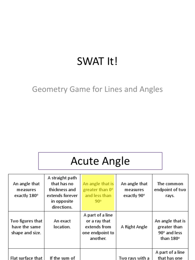 Fly Swatter Geometry Only - Review | PDF | Angle | Geometry