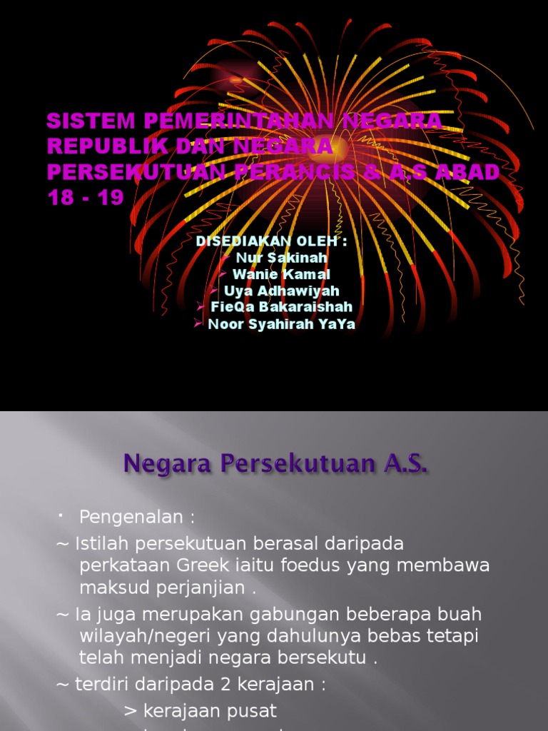 Sistem Pemerintahan Negara Republik Dan Negara Persekutuan Perancis | PDF
