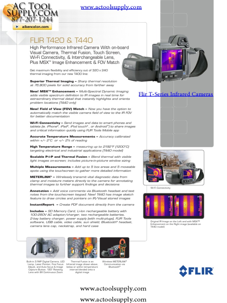 FLIR T420, FLIR T420 Thermal Imaging Camera FLIR T 420 | PDF | Infrared ...