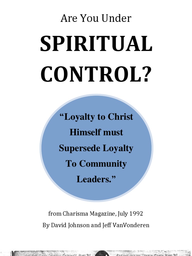 Are You Under Spiritual Control? Charisma Magazine July 1992 | PDF ...
