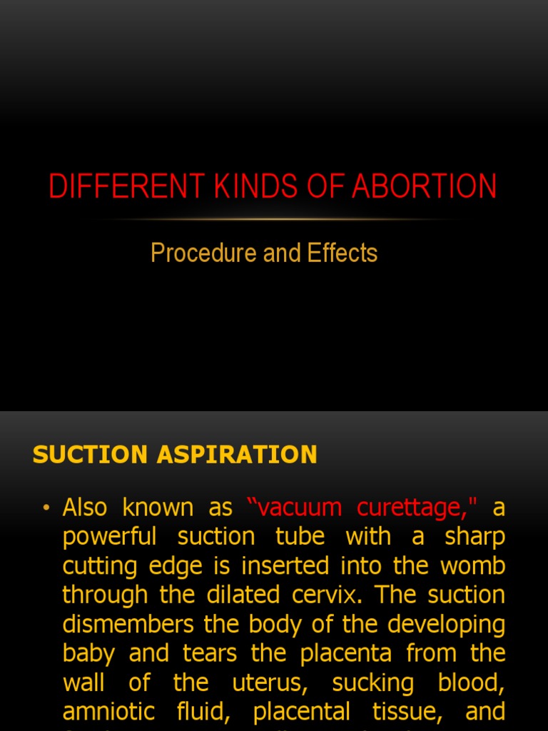 Different Kinds of Abortion | PDF | Abortion | Human Pregnancy