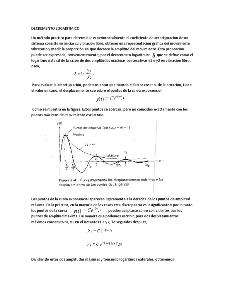 DECREMENTO LOGARITMICO