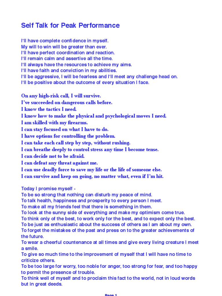 Self Talk Abridged | PDF | Self Realization | Thought